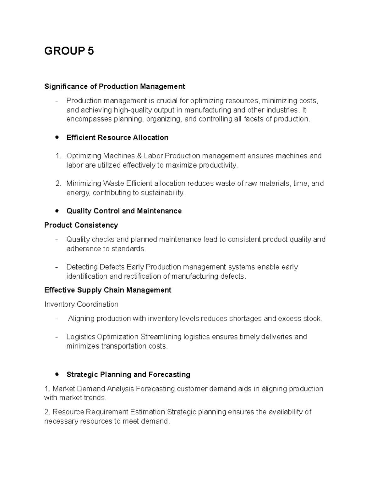 Group-5- Handouts - GROUP 5 Significance of Production Management ...