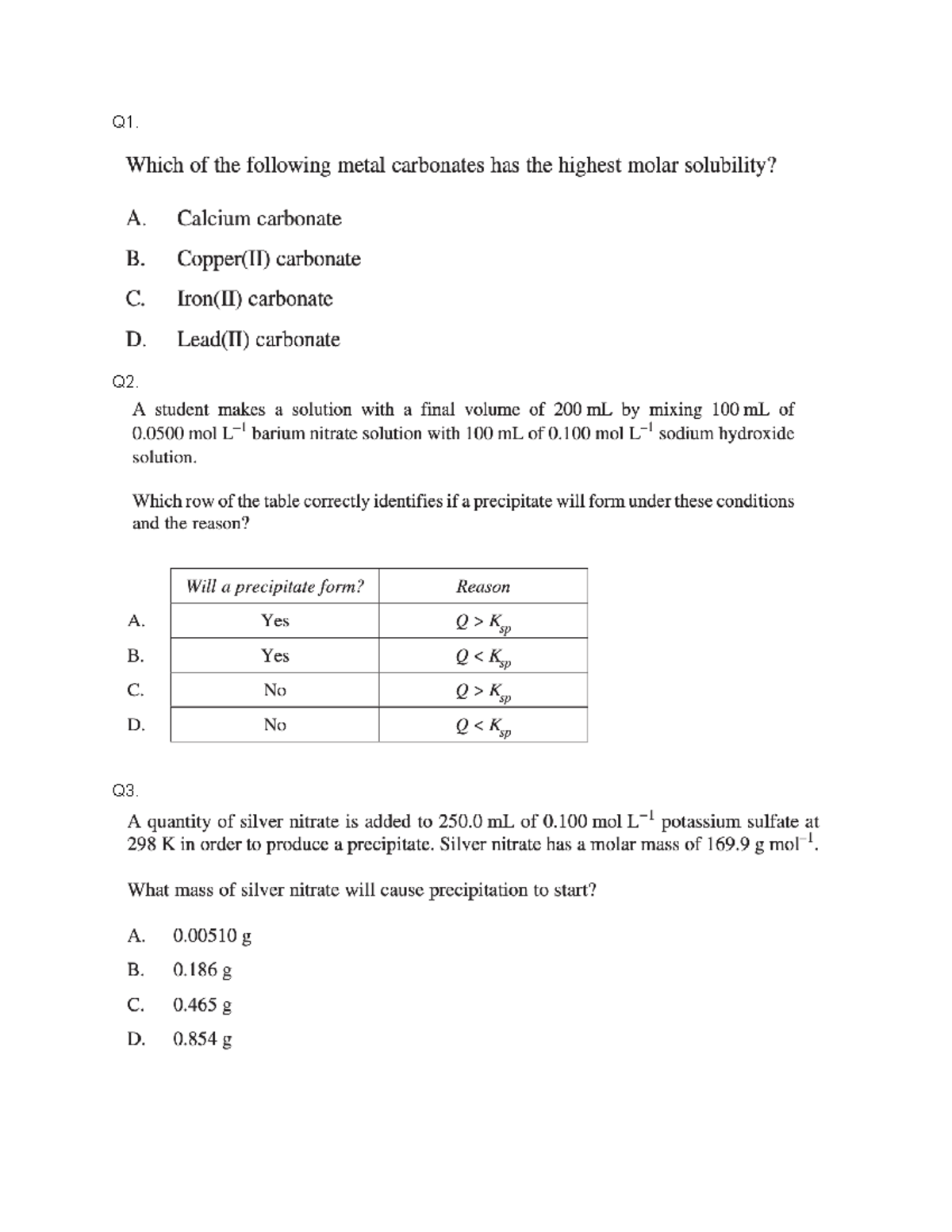 KSP IP -HSC Questions - practice - Q2. Section B Q11. - Studocu