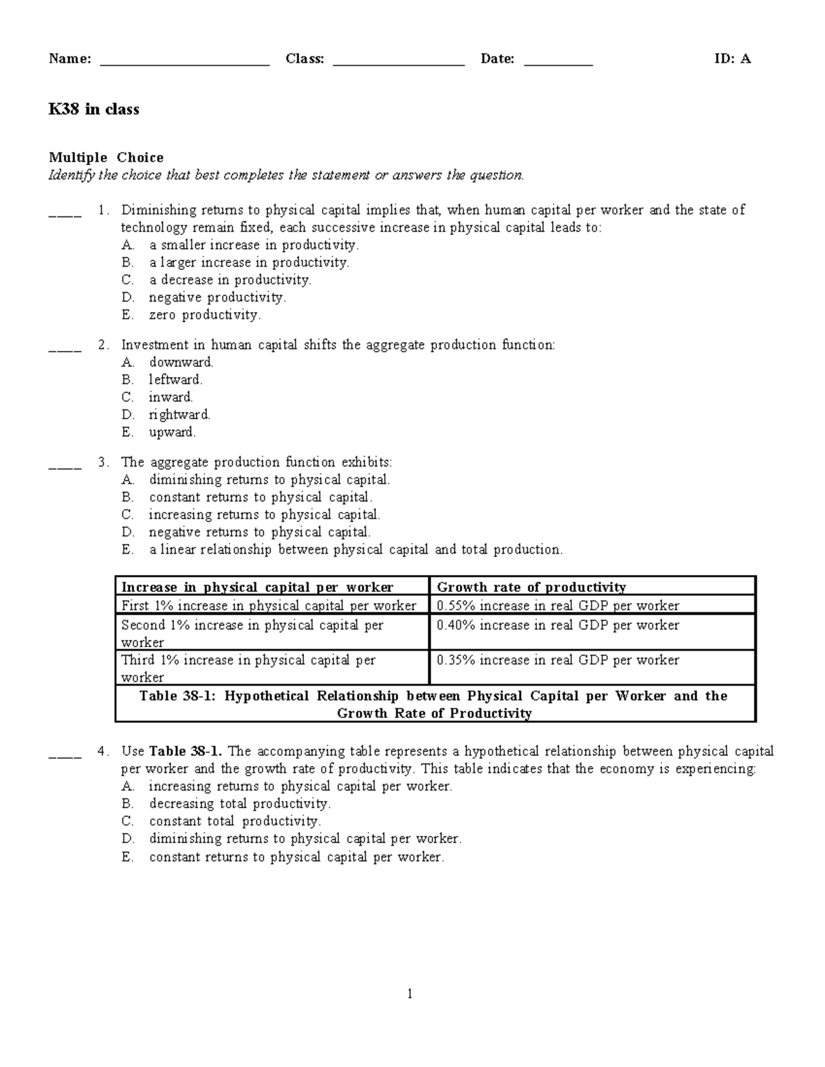 Macro Unit 3 Worksheet - Name: ______________________ Class: _________________ Date ...