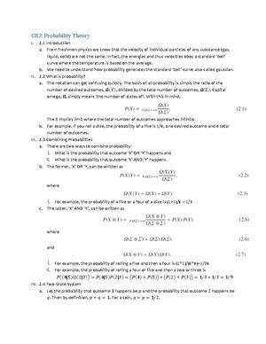 Chapt 3 Notes - Introduction to statistical mechanics - CH3 ...