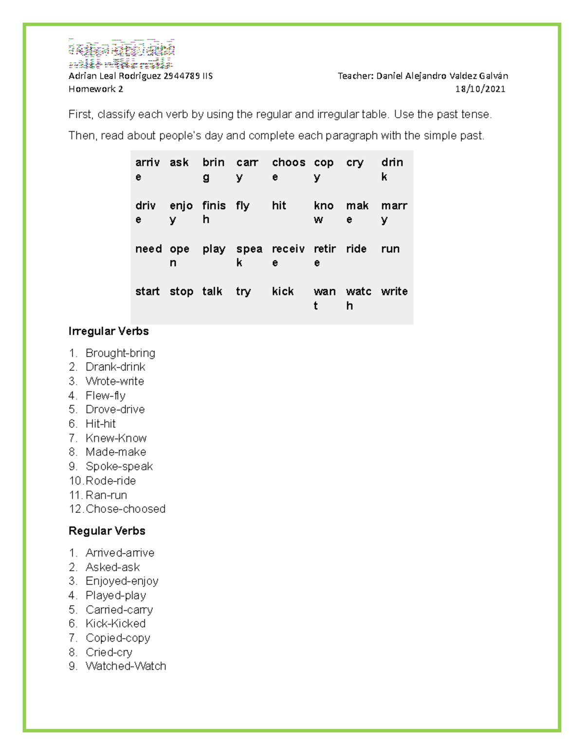 Homework 2 - tarea 2 - Adrian Leal Rodriguez 2944789 IIS Teacher ...