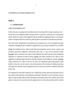Section 112 Plea - Assessment of Namibian Customary Law - IN THE ...