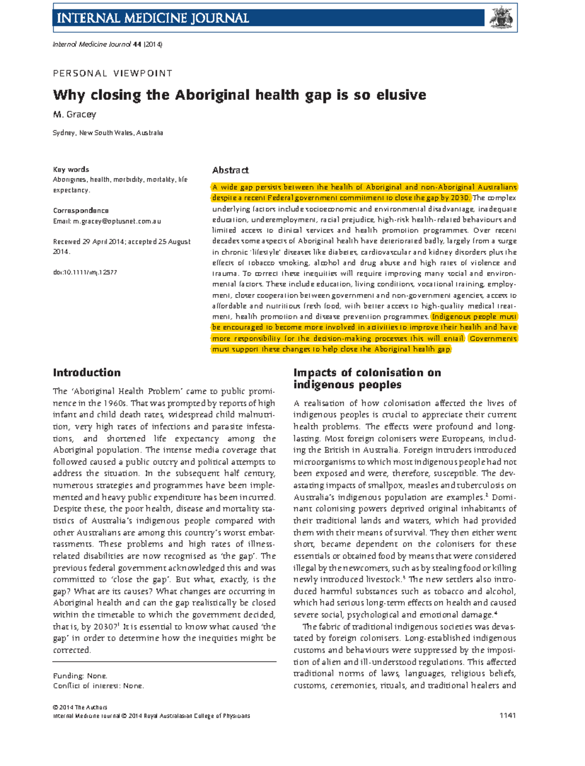 Aboriginal 7 - Indigenous Australian Issues: Past, Present, Future ...