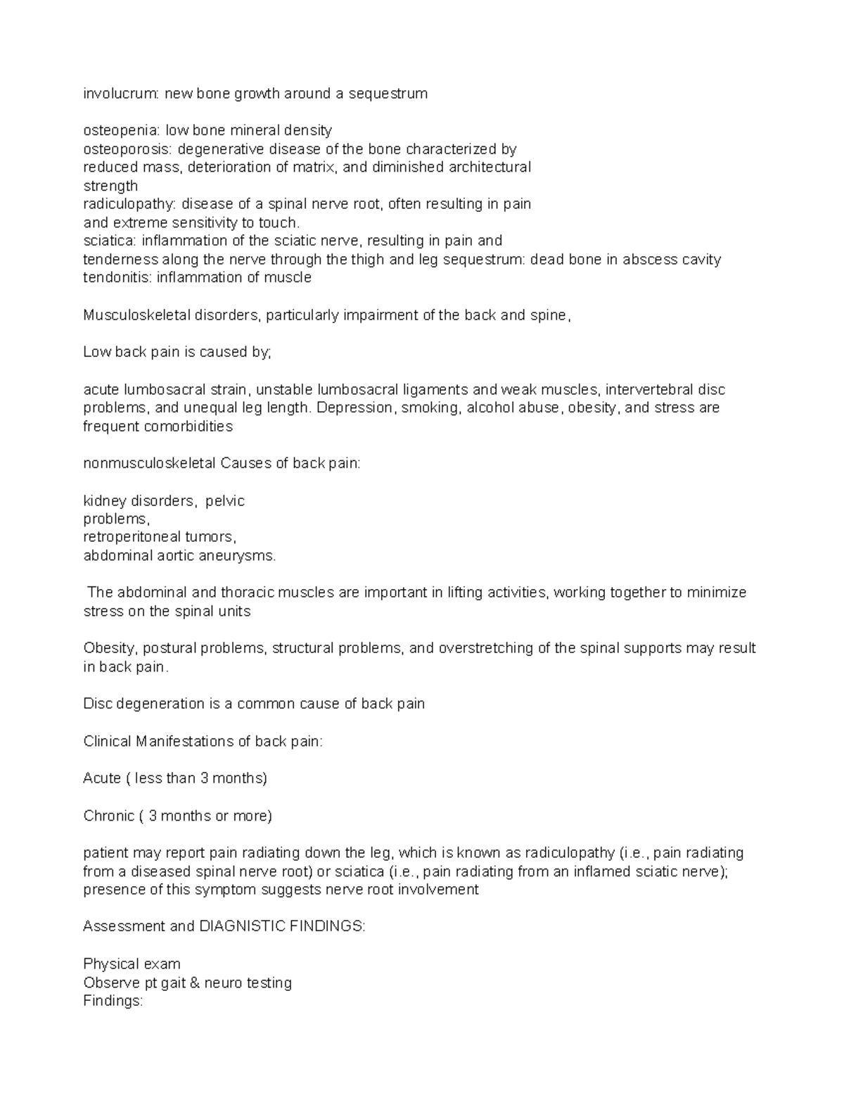 Chapter 41 - involucrum: new bone growth around a sequestrum osteopenia ...