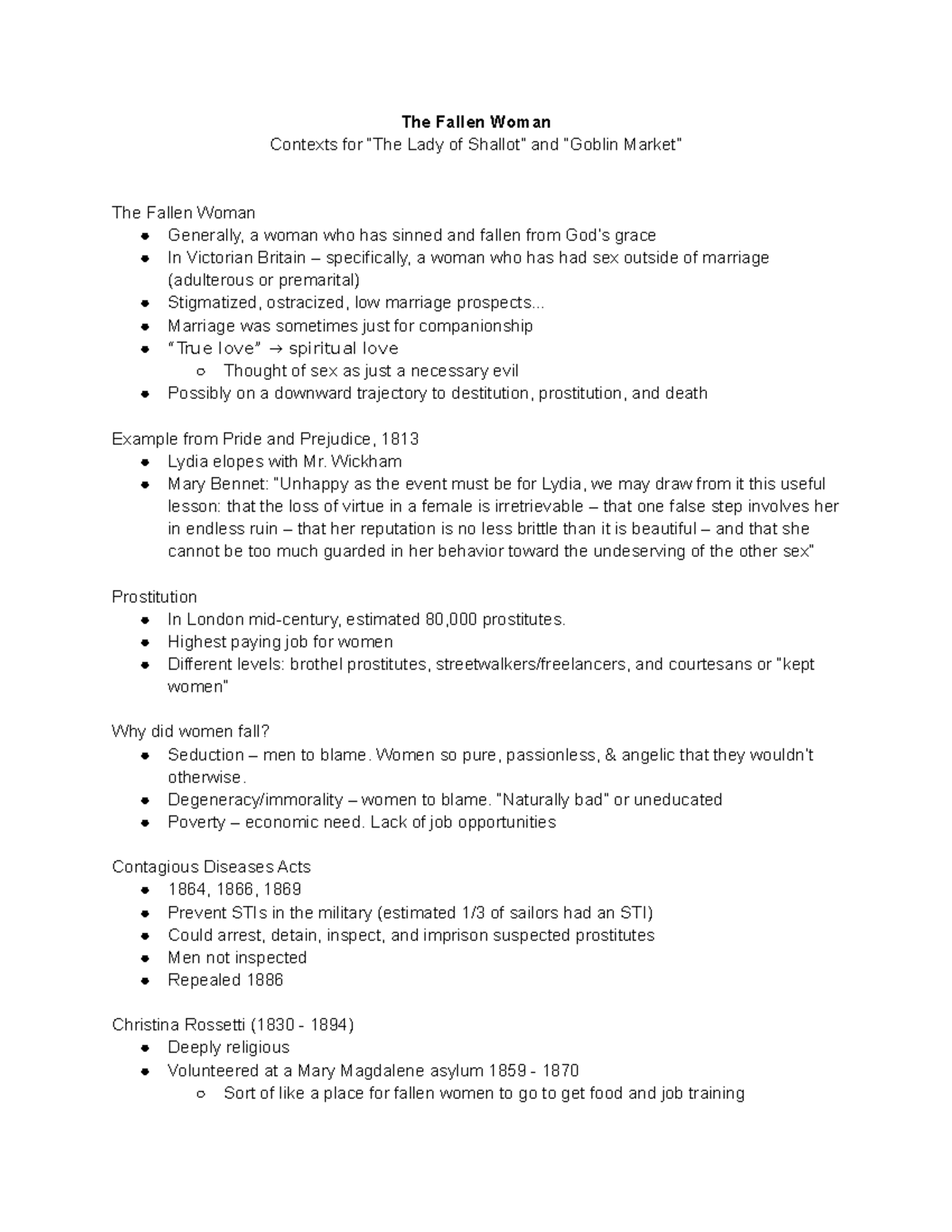 The Fallen Woman Goblin Market - The Fallen Woman Contexts for “The ...