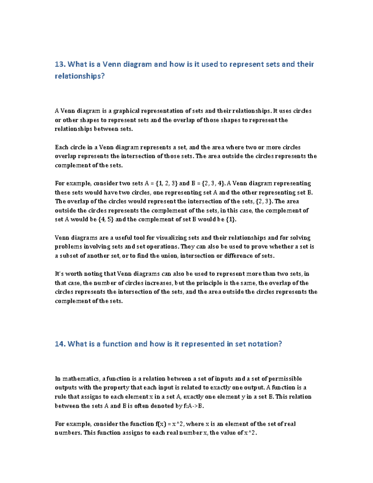 Maths Set Theory 3 13 What Is A Venn Diagram And How Is It Used To