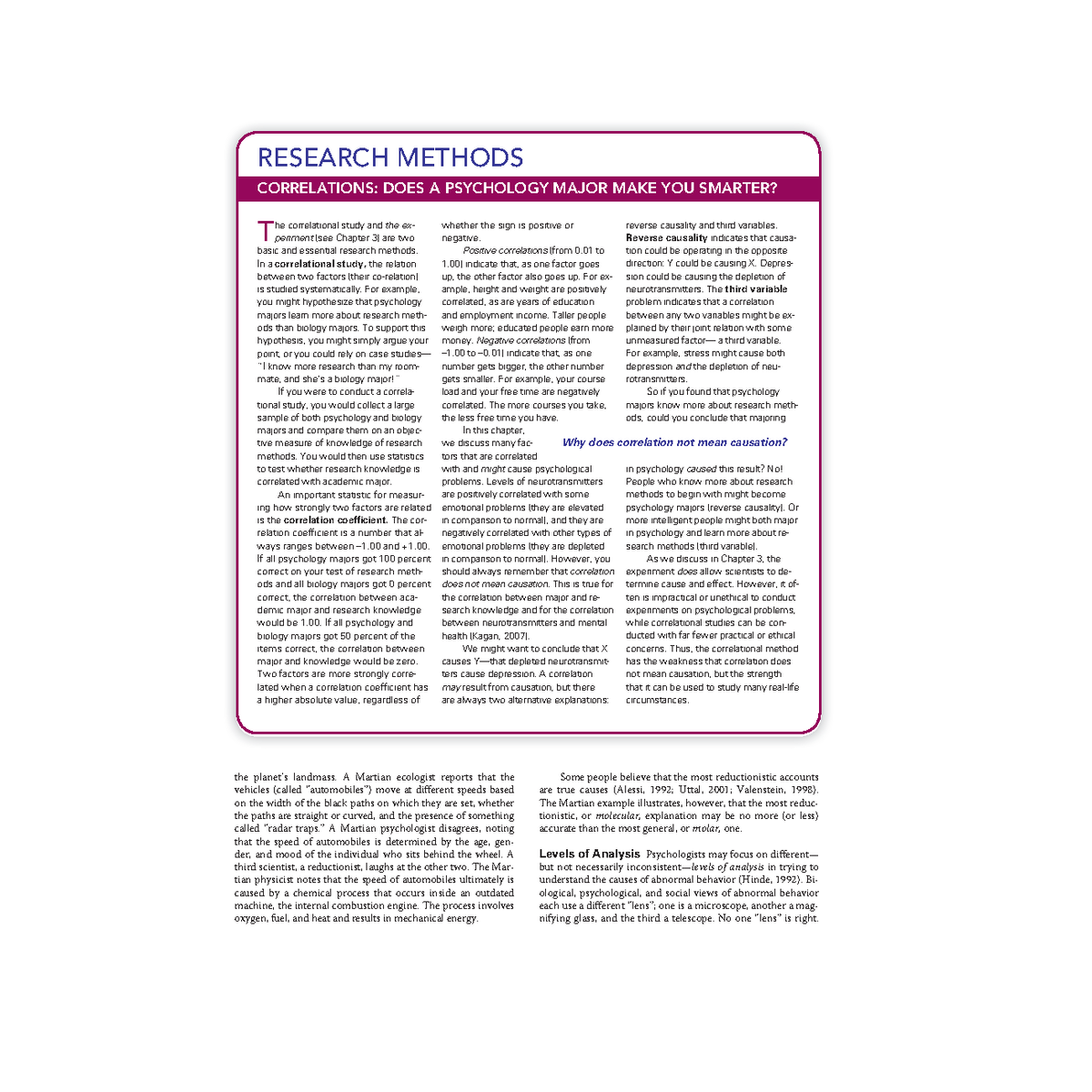 Psychology - Causes of abnormal behavior 4 - Some people believe that ...