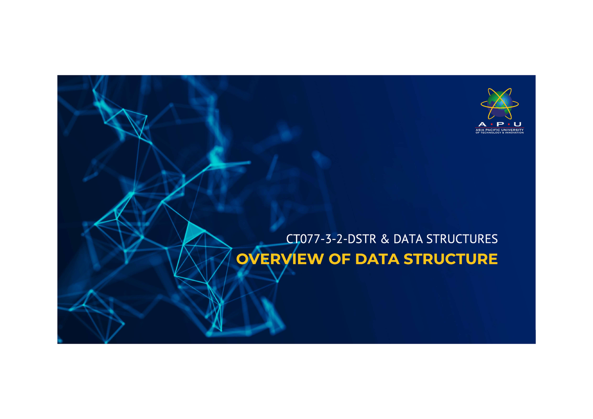 DATA Structure C1 - Data Structure - Studocu