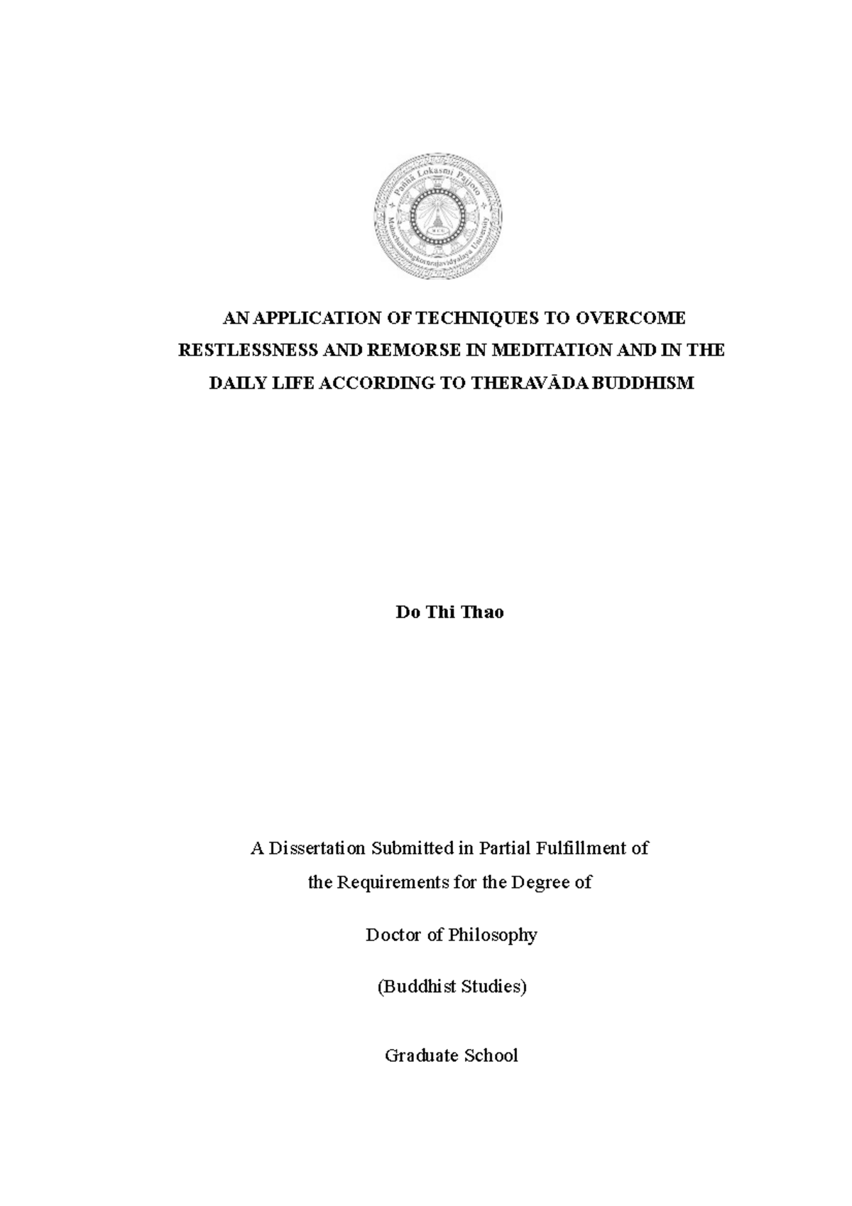1632286020 - Thích Nữ, Liên Trí n Tr - Lu n v n ch nh s a l n 2 theo y u c u c a ch Ng Tr c ...