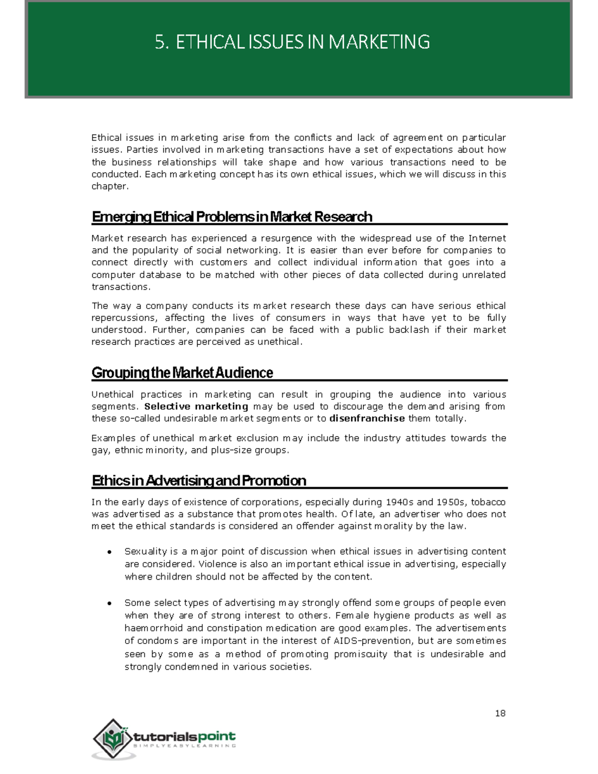 Ethical Issues in Marketing - 18 Business Ethics Ethical issues in ...