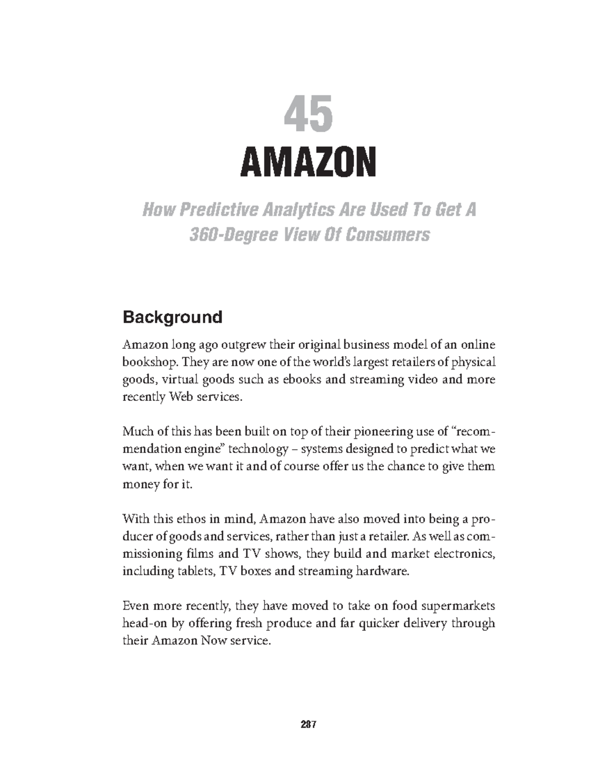 Uso de analítica de datos en el caso de Amazon - 45 AMAZON How ...