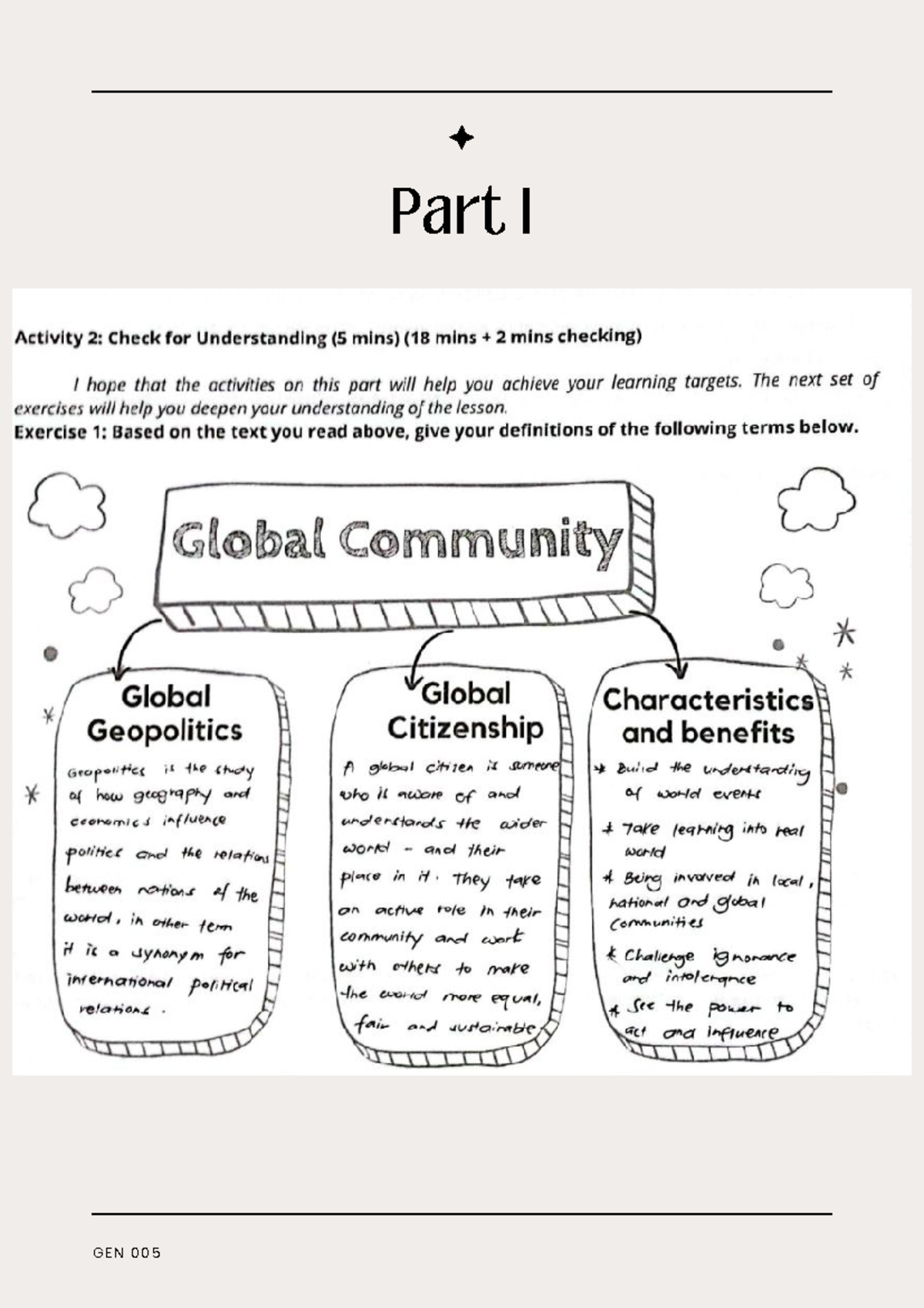 Global citizenship - Contemporary World - Business Communication - G E ...