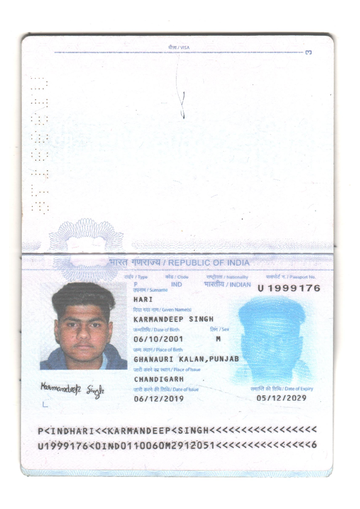 Passport - Hari - f ee oe (901053 VISA PAGE TEMIYNSYISAPARET ANTS ...