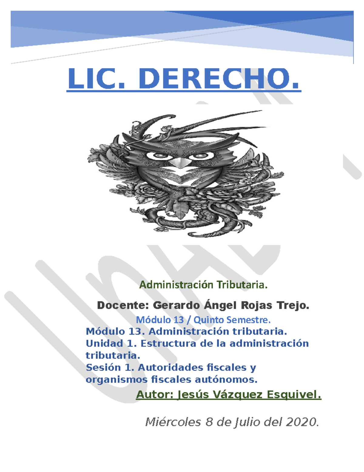 M13 U1 S1 JEVE - derecho - Unidad 1. Estructura de la administración ...