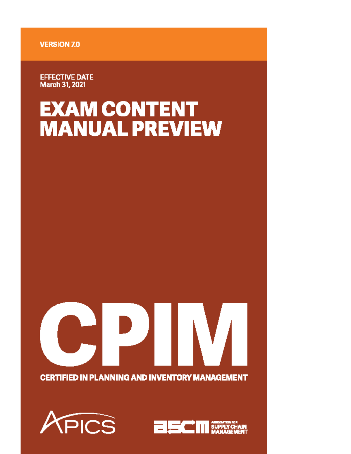 Cpim-7 - cpim book - APICS Certified in Planning and Inventory Management CPIM Part 1 ™ Preview ...