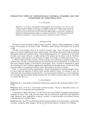 Orthogonal Planes AND Smale’S Conjecture - ORTHOGONAL PLANES AND SMALE ...
