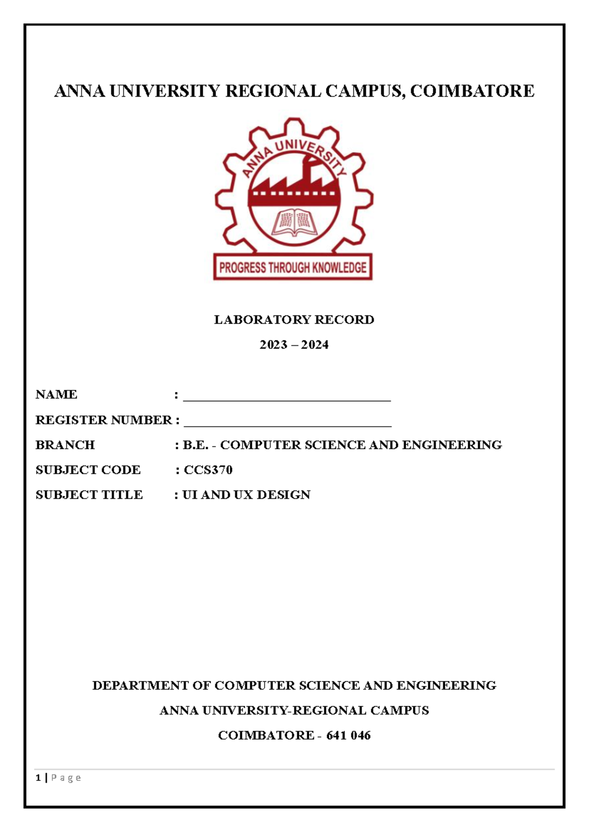 CCS370 UI and UX Design - Study material - ANNA UNIVERSITY REGIONAL ...