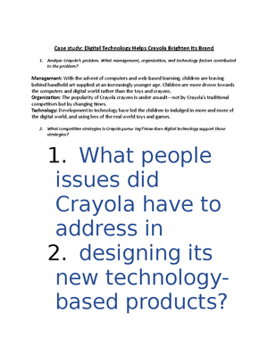 [Solution] Case Study Assignment 1 - Case study 1: UPS Competes ...