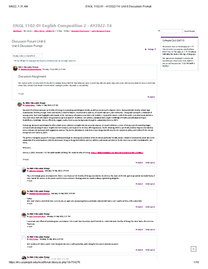 CS 1101 - AY2022-T2 Discussion Forum Unit 8 - CS 1101 Programming ...