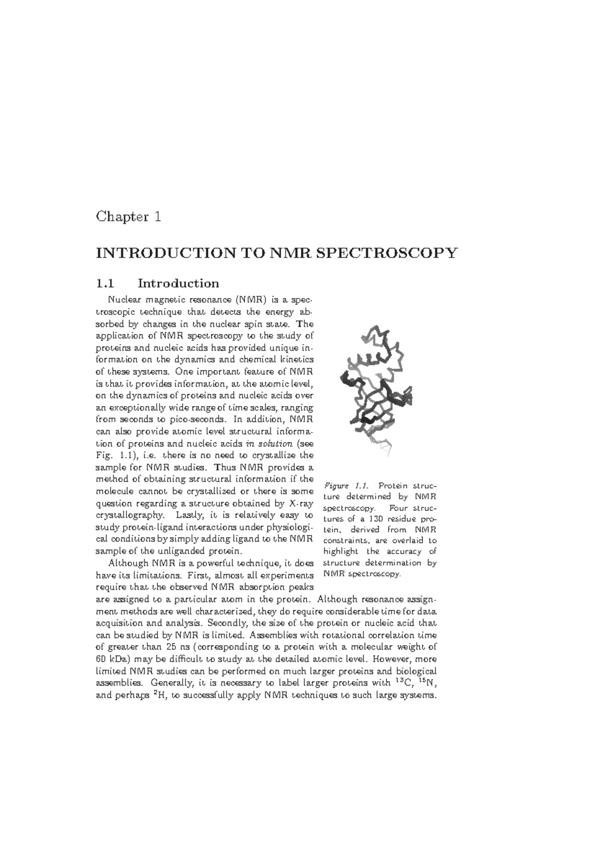 Nmr ref notes spectroscopy - Chapter 1 INTRODUCTION TO NMR SPECTROSCOPY ...