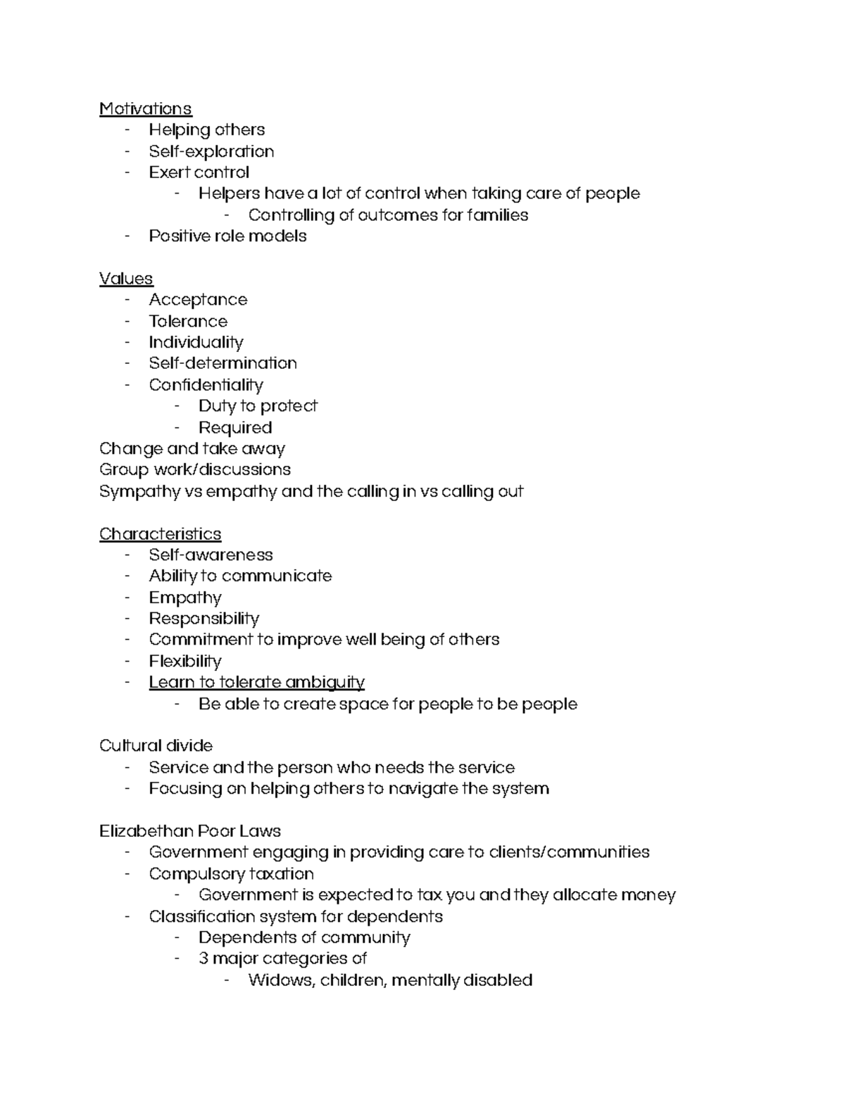 The Human Service Professional - Motivations - Helping others - Self ...