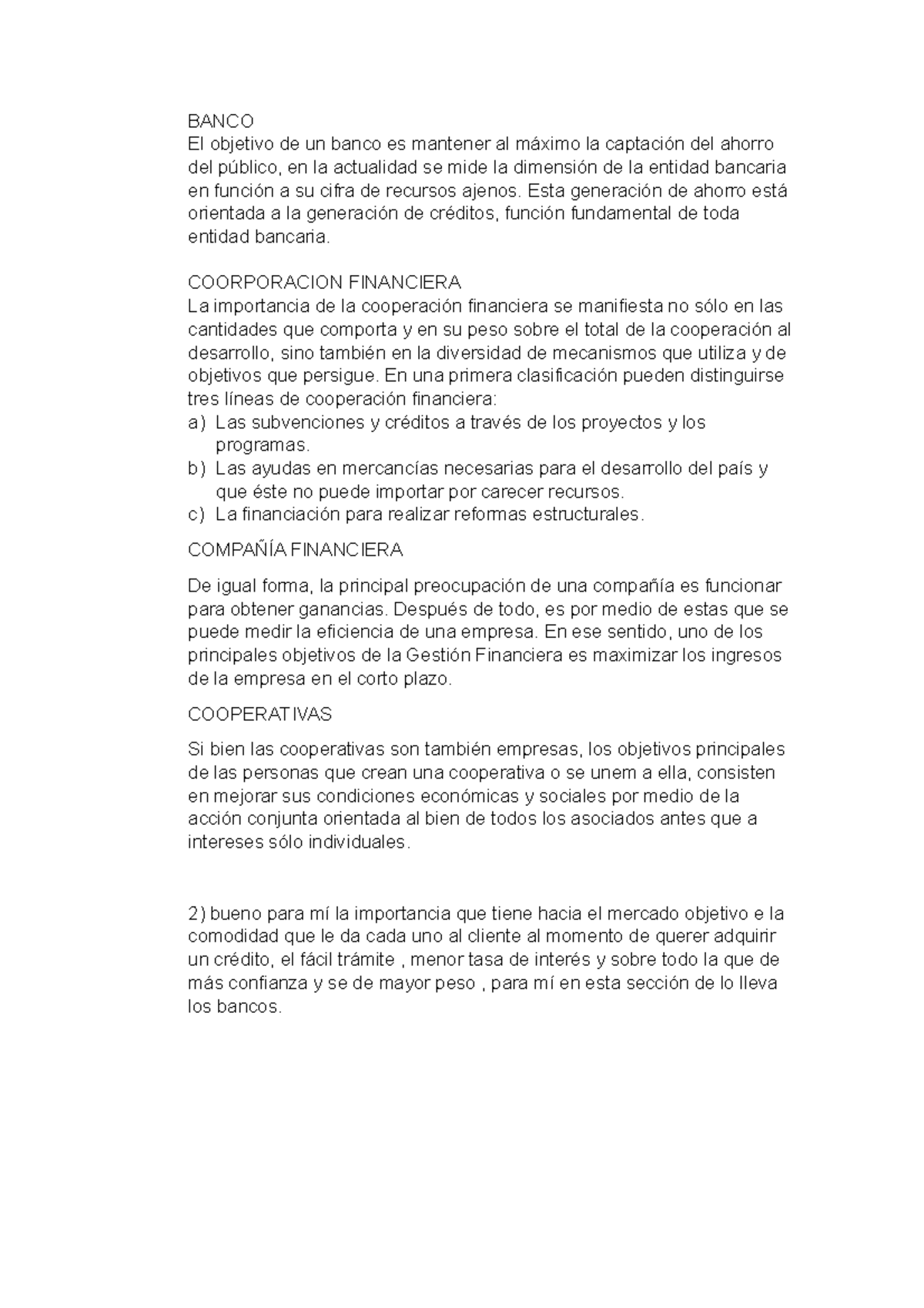 Banco - Jfjfjdjd - BANCO El objetivo de un banco es mantener al máximo ...