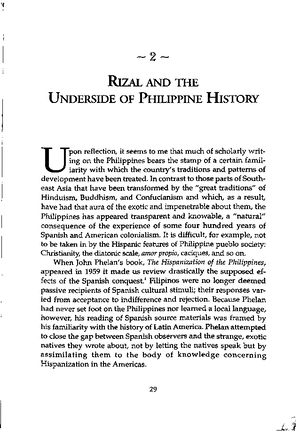 Our Task To Make Rizal Obsolete Renato Constantino - OUR TASK: TO MAKE ...