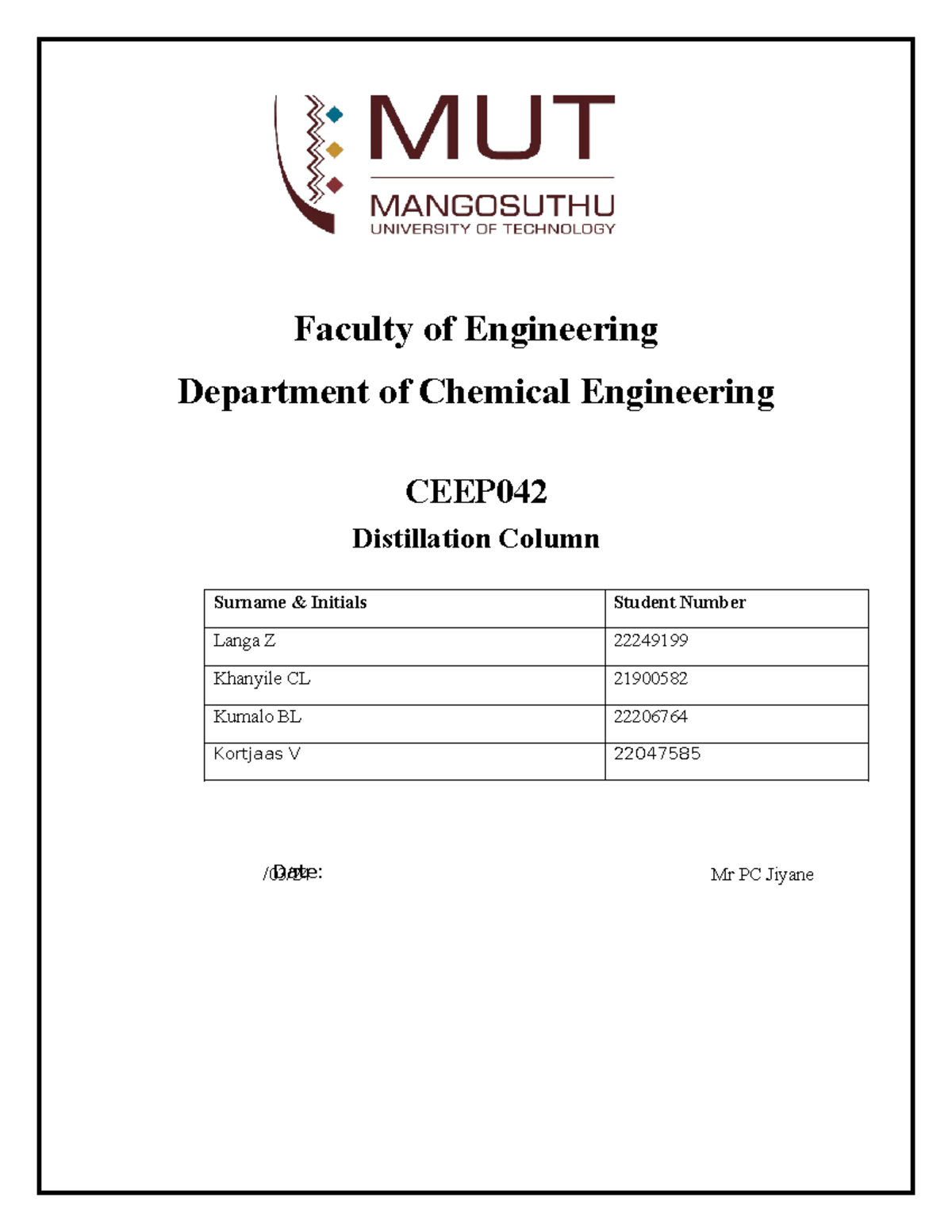 Dist column - well explained and very clear - Faculty of Engineering ...