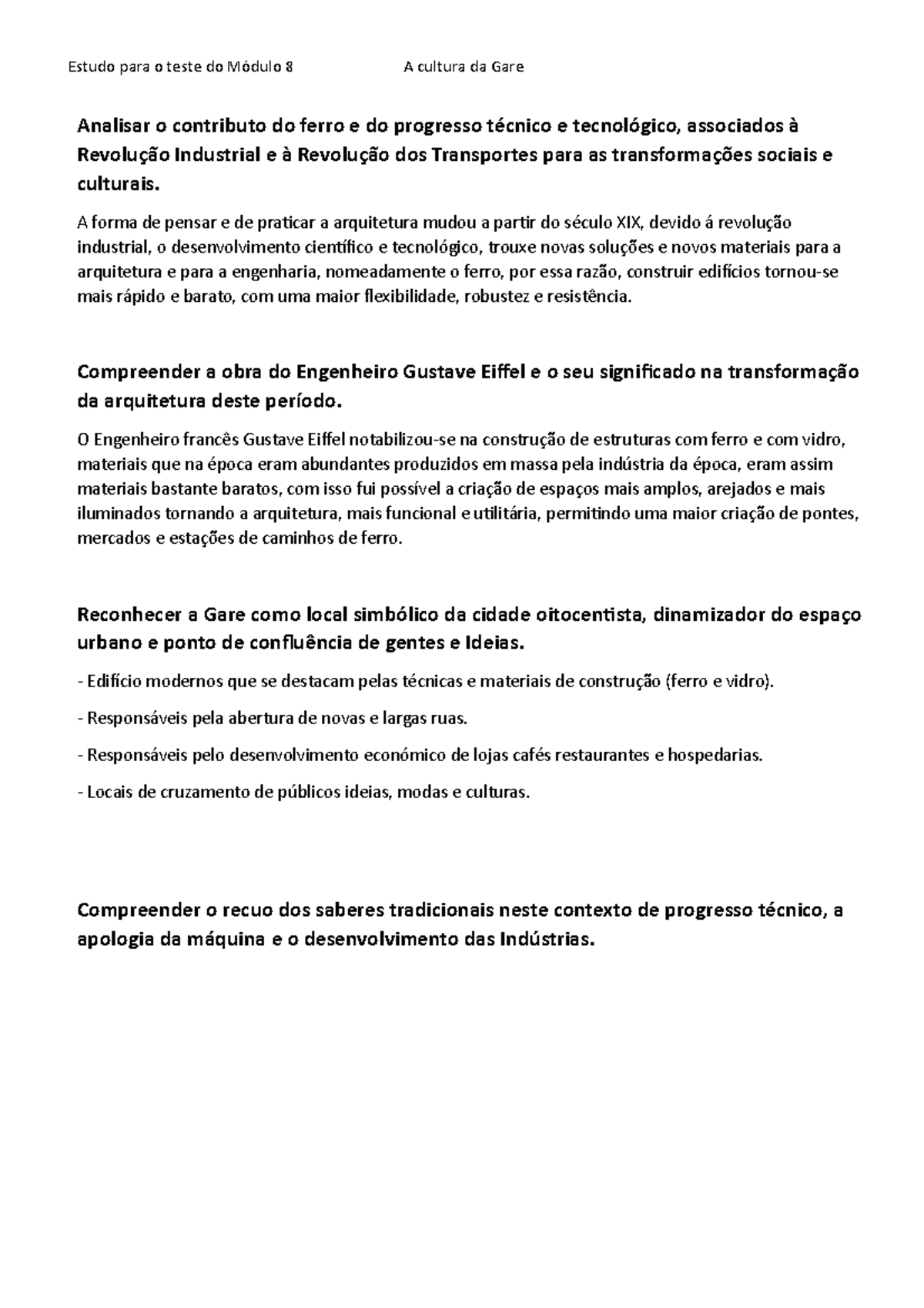 Estudo para o teste do Módulo 8 - Hcart - Estudo para o teste do Módulo ...