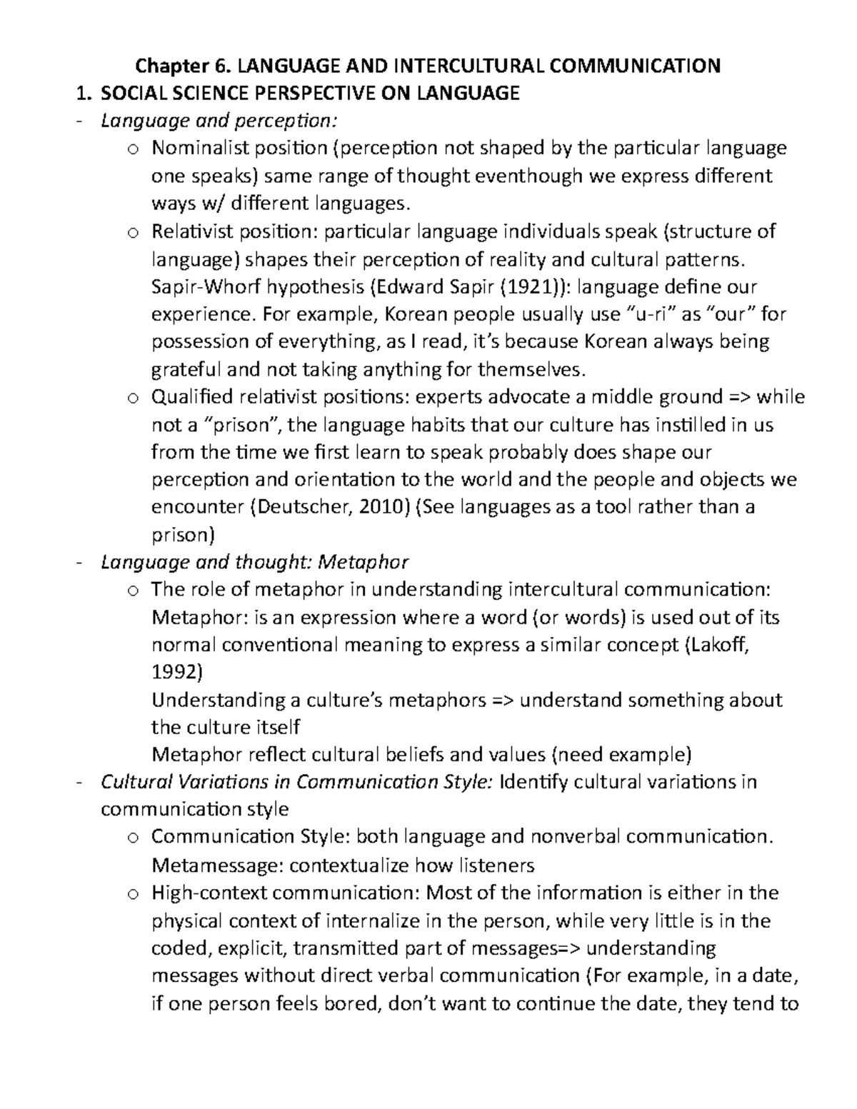 Chapter 6 - Three perspectives: social science, interpretive and ...