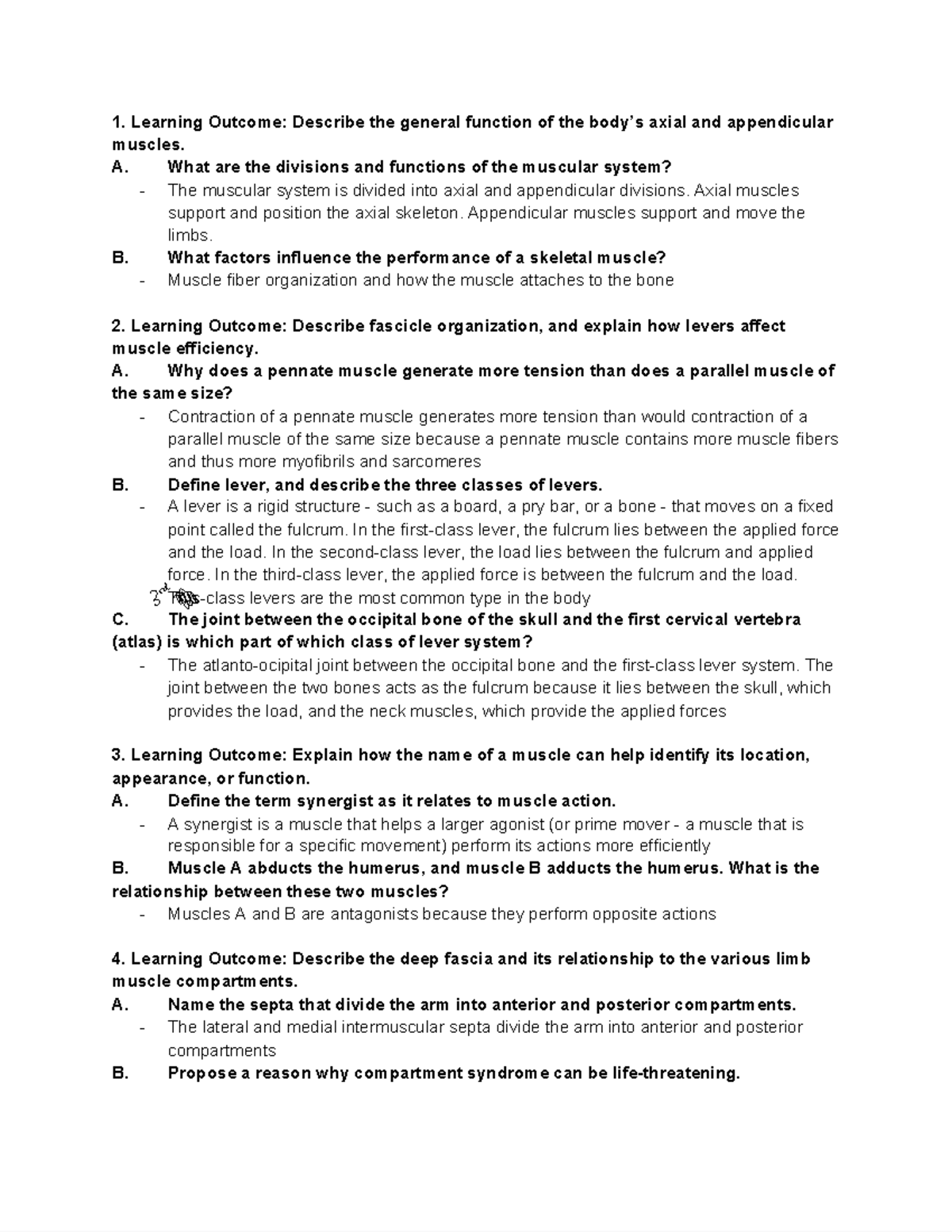 Chapter 10 Learning Outcomes - - Studocu