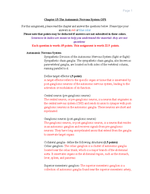 BIO 201 Chapter 7 Axial Skeleton Assignment OPS - Chapter 7-Axial Skeleton For this assignment ...