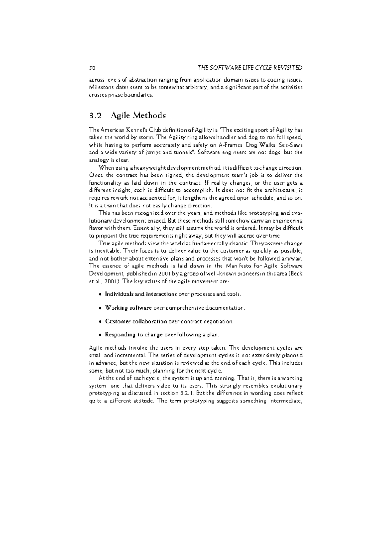 Software Engineering Lecture Notes (13) - 50 THE SOFTWARE LIFE CYCLE ...