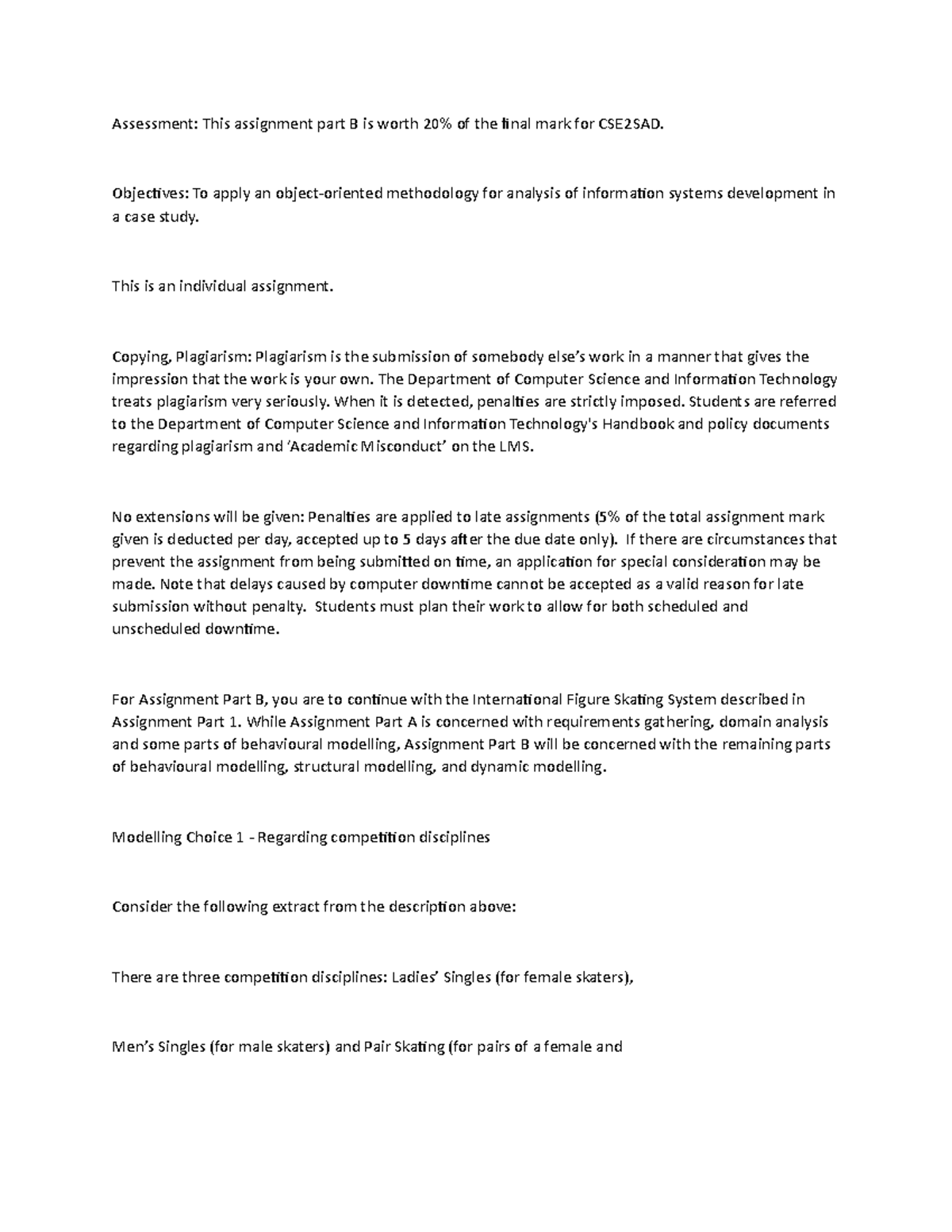 SAD Assessment 2 - this is my system analysis and design assignment ...