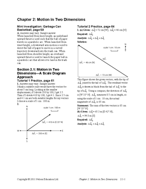 Phys11 sm 02 3 - Nelson Physics 11 Solutions - Section 2: Projectile ...