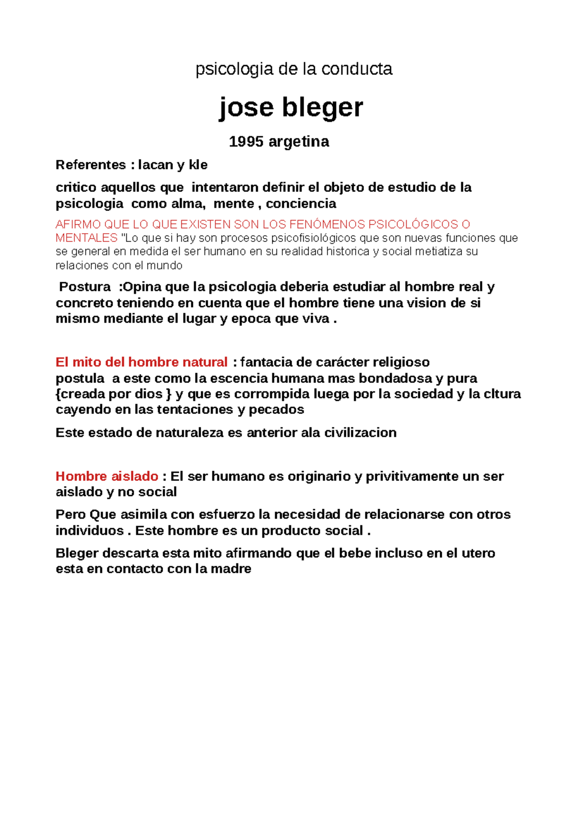 Jose bleger - psicologia de la conducta jose bleger 1995 argetina ...