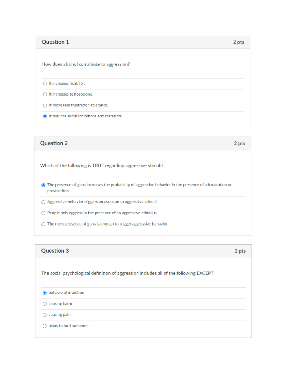 Social Psychology Quiz 9 - SOP 4004 - Studocu