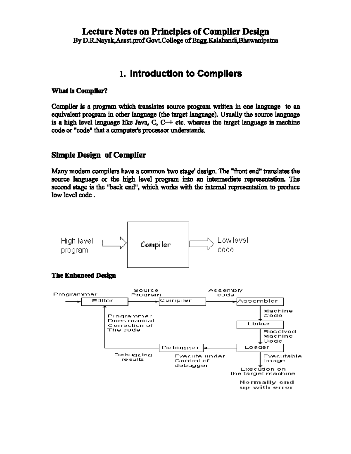 Cd 1 - computer science & engg - Studocu