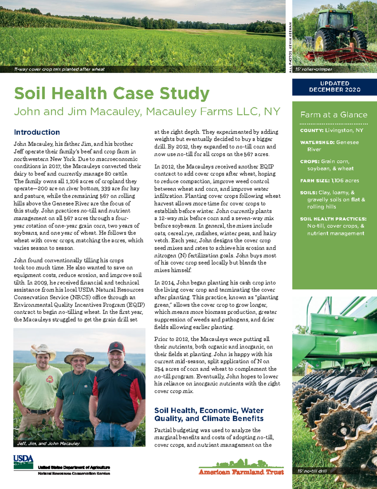 Case Study 3 ( Soil Health From John) - Soil Health Case Study John and ...