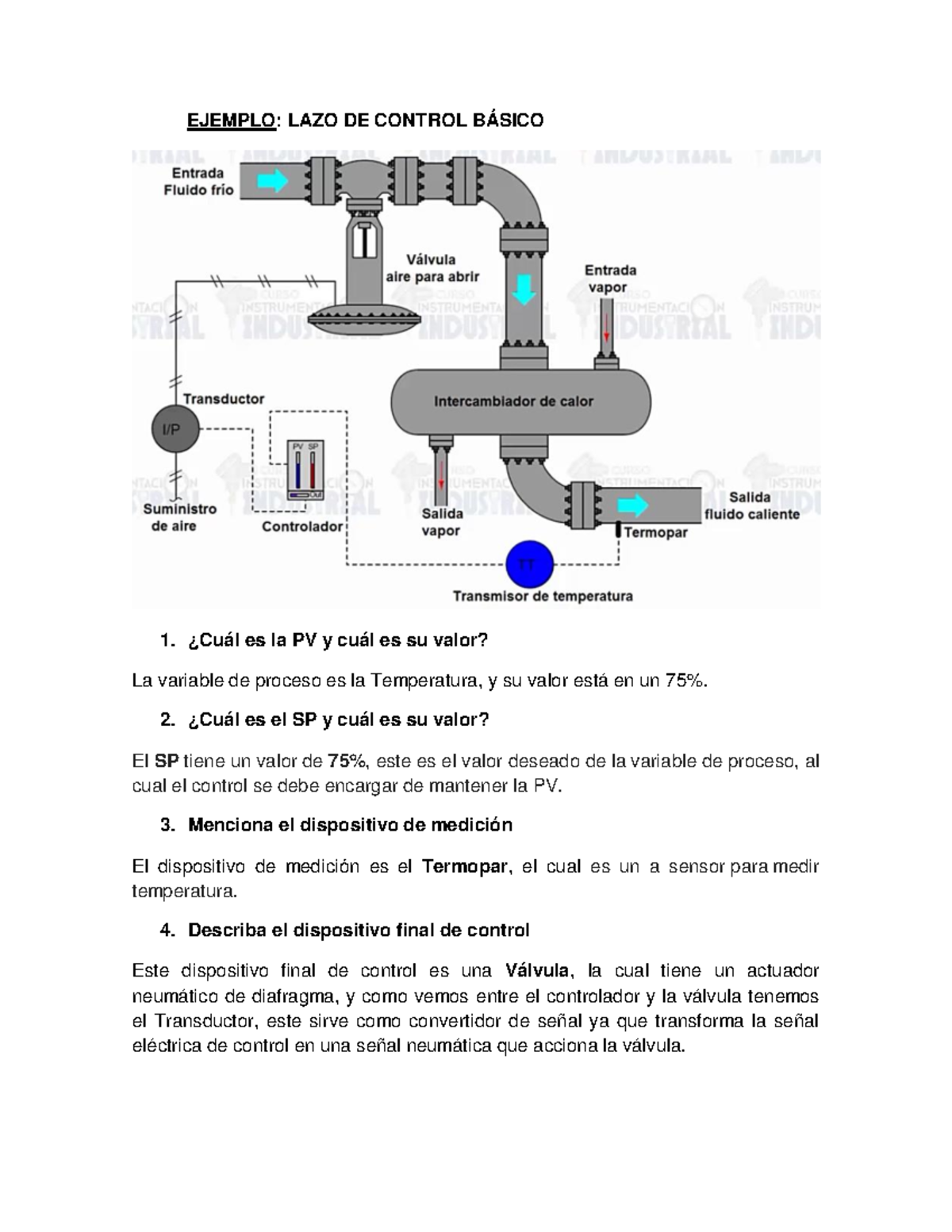 480806982 Lazo de Control Basico - EJEMPLO: LAZO DE CONTROL BÁSICO ...