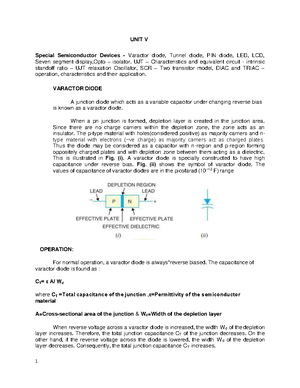 EDC(U1) - Electronic Devices and Circuits Lecture Notes - Electronic ...