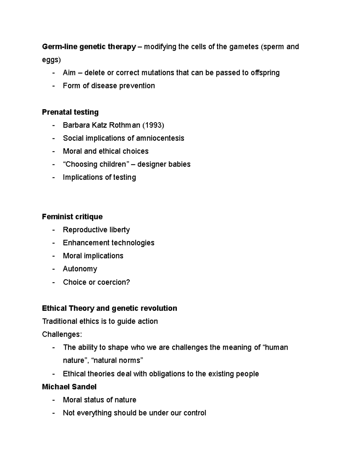 Genetic revolution page 4 - Germ-line genetic therapy – modifying the ...