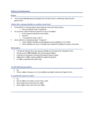 The State Notes - The State The State Possible Definitions o A ...