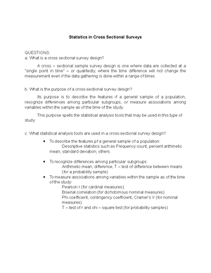 Statistics in Quasi-Experiments - Statistics in Quasi – Experiments ...