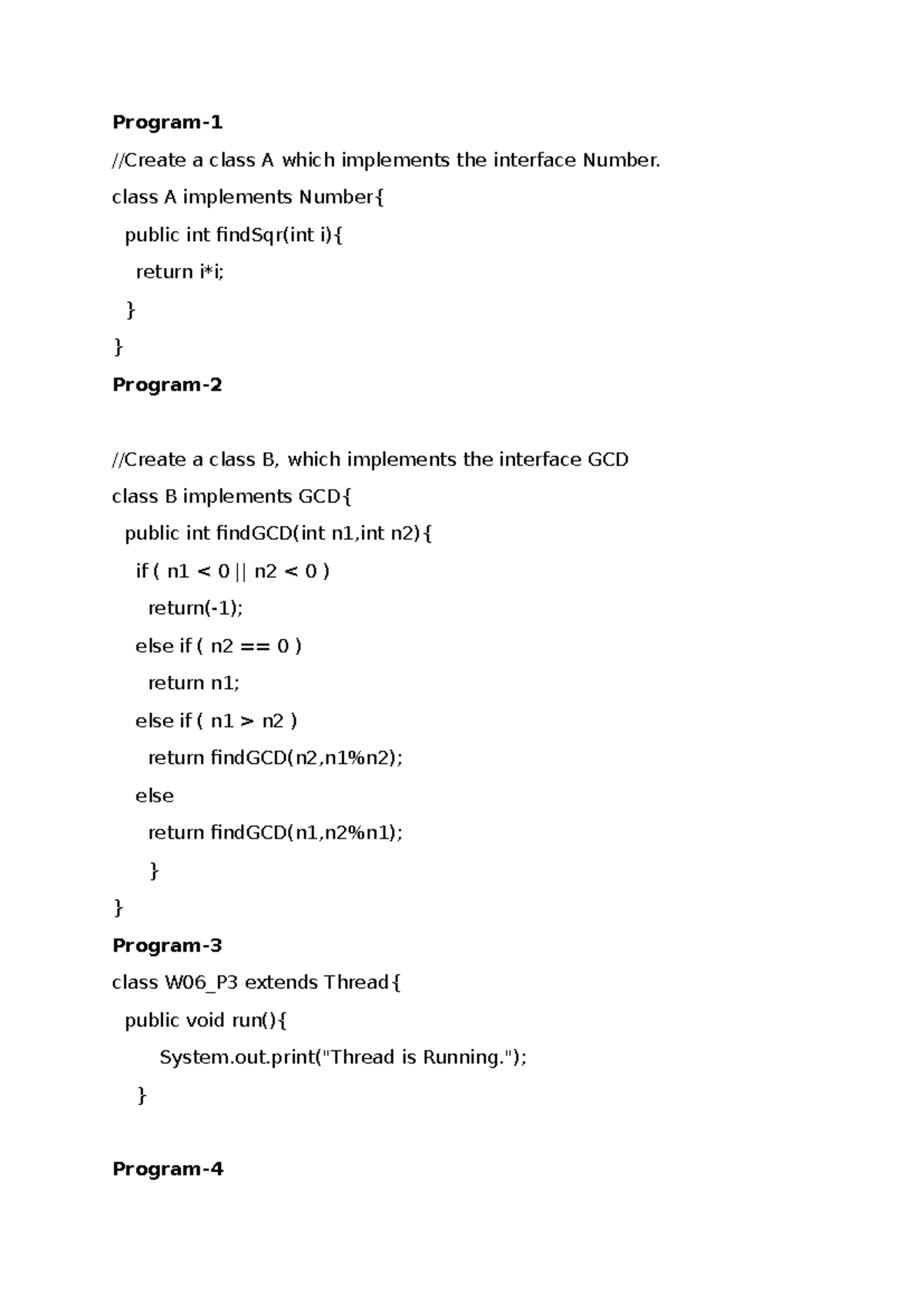 Week6 Nptel Java Programming Assignment Tutorials Program Create