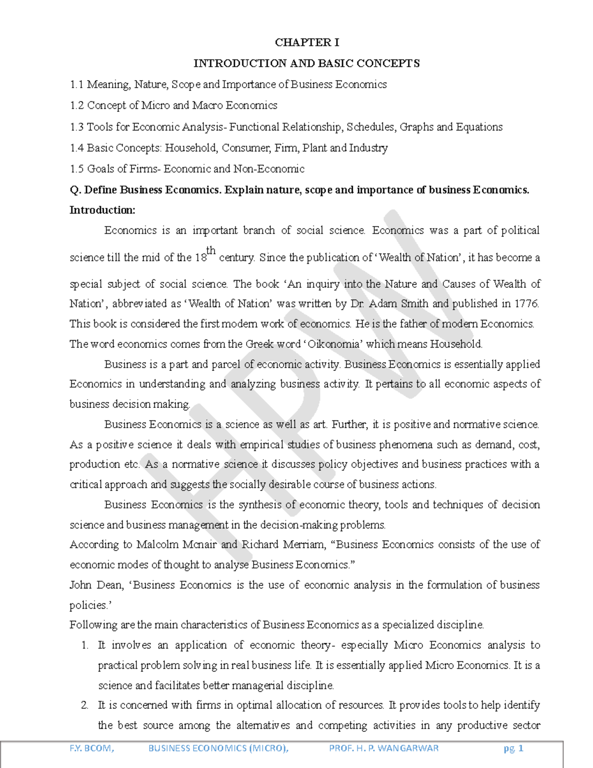 1. Introduction AND Basic Concepts - HPW CHAPTER I INTRODUCTION AND ...