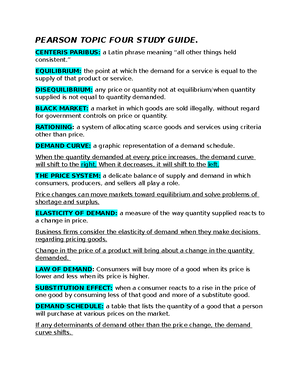 Pearson Topic 1 Study Guide - PEARSON TOPIC ONE STUDY GUIDE. By Marci ...