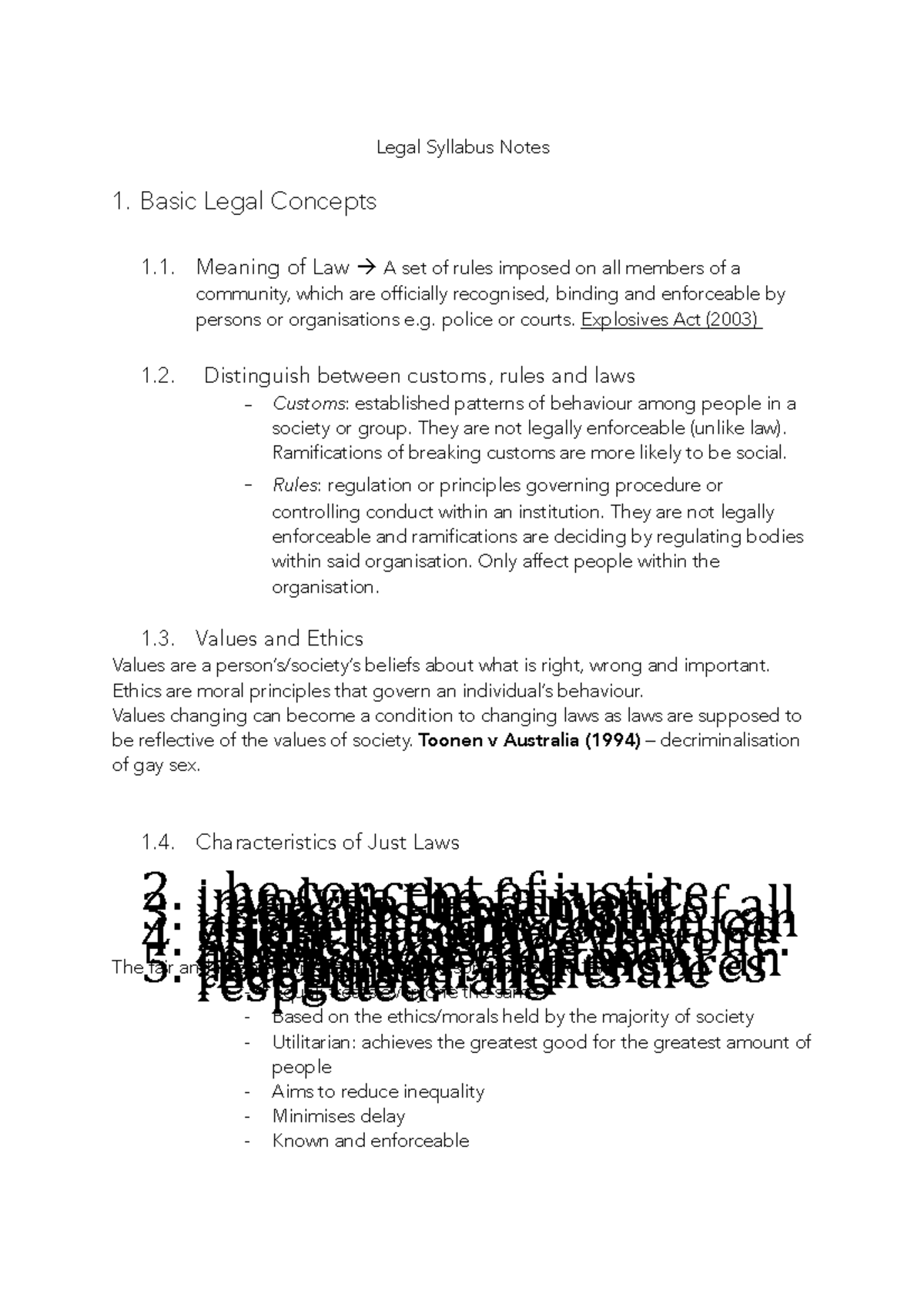 Prelim Legal Syllabus Notes - Legal Syllabus Notes 1. Basic Legal ...