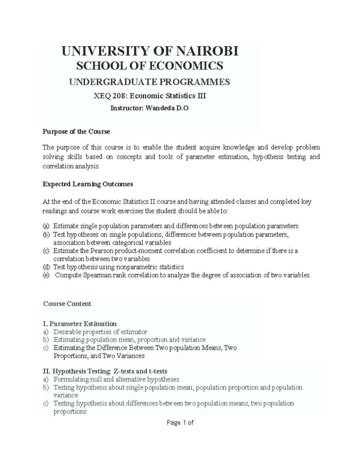 Introduction to Calculus 1 - The purpose of this course is to enable ...