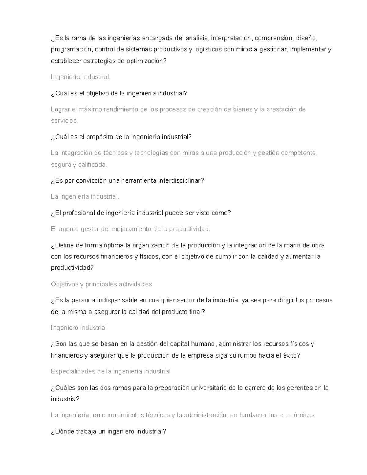 Pregutas primer parcial de, adm. industrial y adm. de presupuesto - ¿Es la rama de las ...